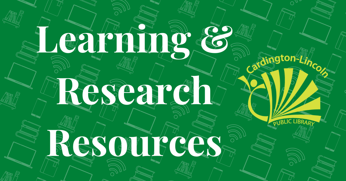 Learning & Research Tools | Cardington-Lincoln Public Library